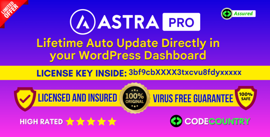 Astra Pro With Original License Key For Lifetime Auto Update. - OderCart
